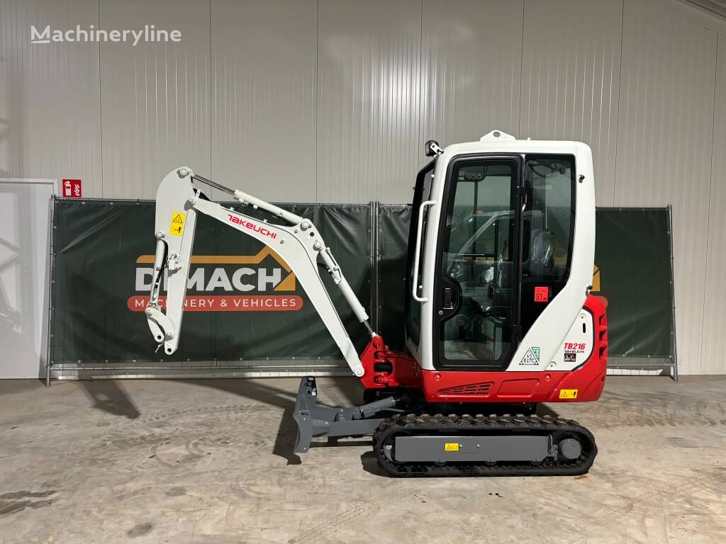 Takeuchi TB 216 new nieuw neue minigraver Yanmar motor mini bager