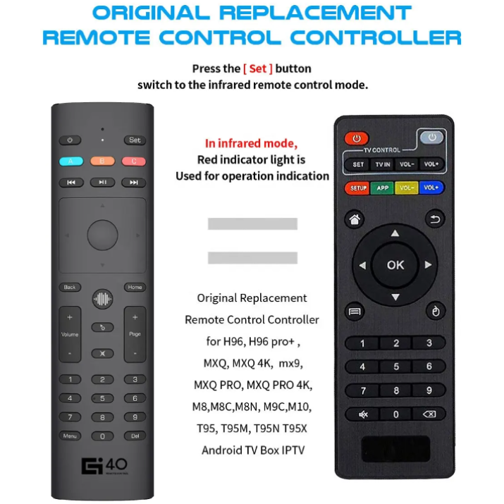 GMB-G40S AIR MOUSE Remote control for TV/PC, With Gyroscope smart google Google Assistant