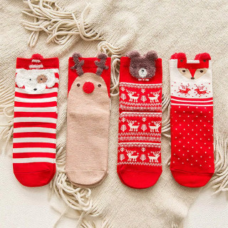 Christmas socks – Ženske čarape sa novogodišnjim motivima