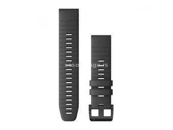 GARMIN Fenix 6 Solar watch strap 22mm palaszürke silicone black buckle (QuickFit)