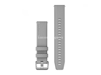 GARMIN Approach S40 watch strap 20 mm grey silicone rust free buckle (Quick Release)