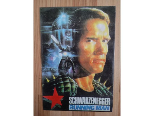 Running Man / Schwarzenegger - filmski poster