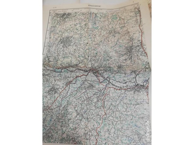 Topografska karta Kragujevac 1, R 1:50 000