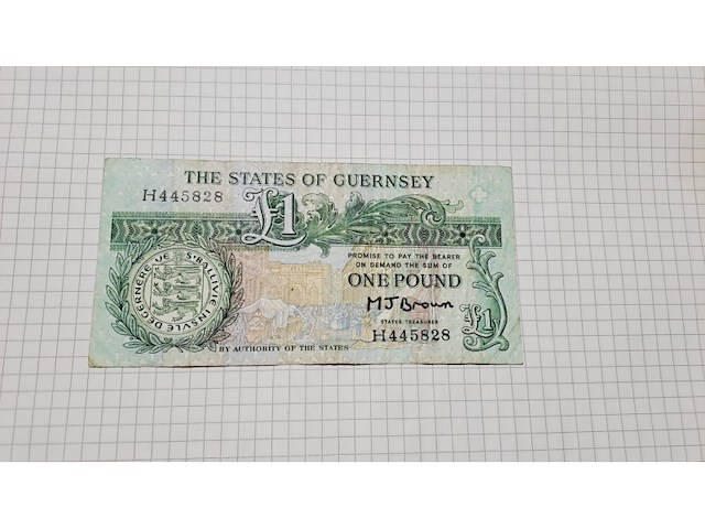 GUERNSEY 1 POUND 1991 GODINA