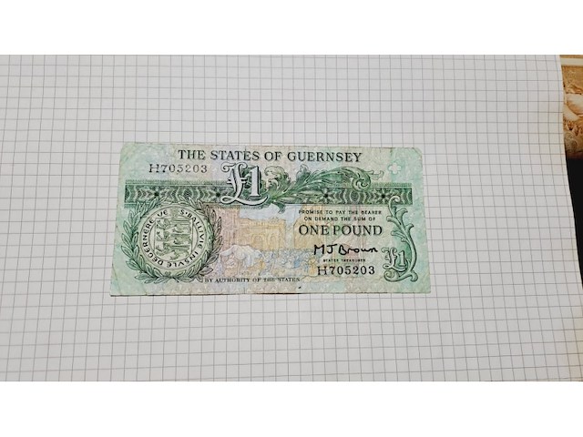 GUERNSEY 1 POUND 1991 GODINA