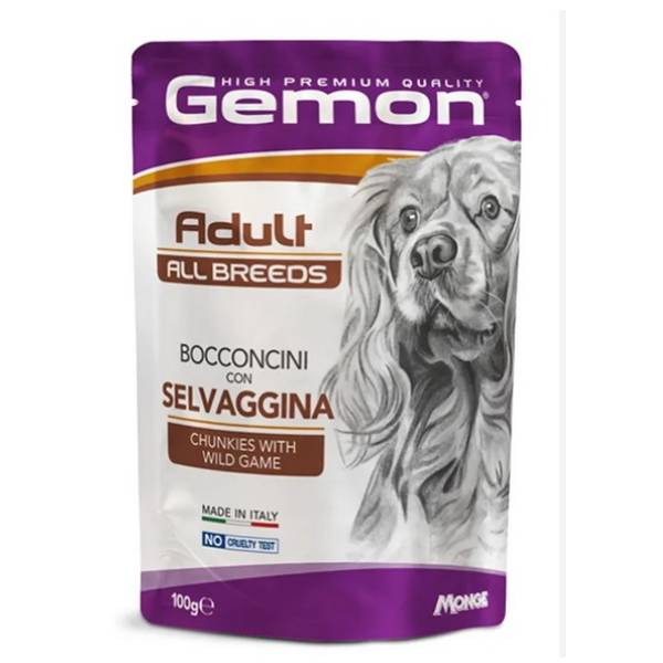 Gemon Adult all breeds sos divljač 100g