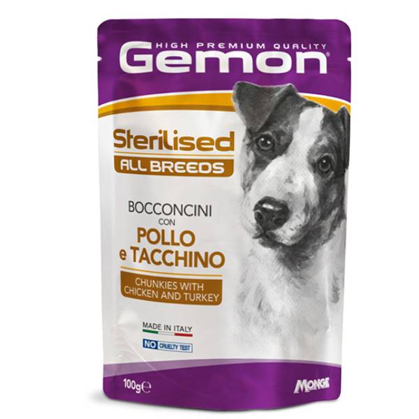 Gemon sterilisani psi all breeds sos pile/ćurka 100g