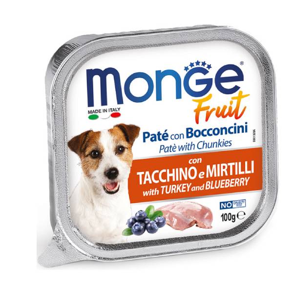 Monge Fruit pašteta ćuretina/borovnica 100g