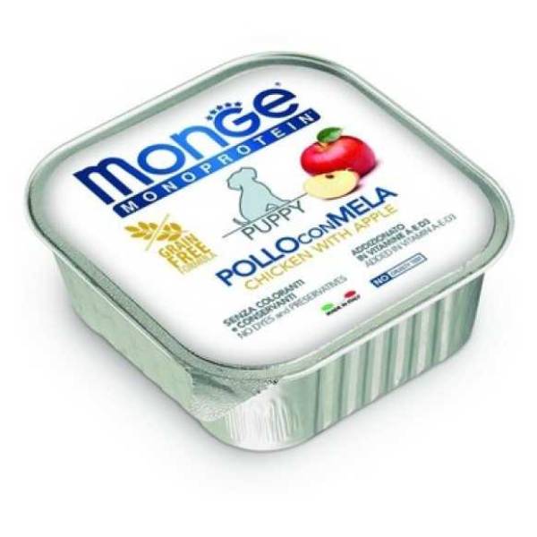 Monge junior Monoprotein sa voćem u pašteti – pile i jabuka 150g