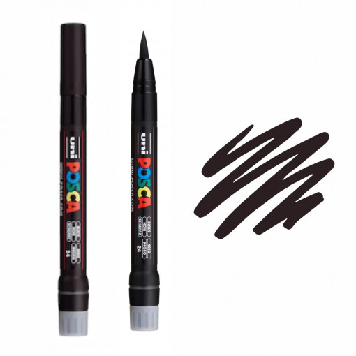 UNI Posca PCF-350 BRUSH CRNA