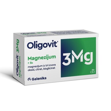 Oligovit 3 Mg, 30 kapsula