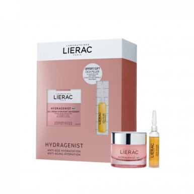 Lierac Hydragenist set: Lierac Hydragenist gel-krema za normalnu i kombinovanu kožu 50 ml+Cica Filler serum za intenzivni tretman protiv bora 10 ml