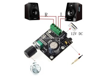 Super Slim 2x15W PAM8610 Class D Audio Pojačavač Cena Srbija