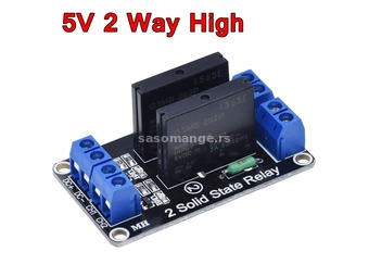 3-24V 2 Kanala SSR Modul 250V 2A HIGH ZA Arduino