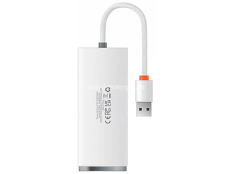 BASEUS Lite Series 4 az 1-ben USB - 4x USB 3.0 hub 0.25m white