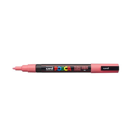 UNI marker PC-3m roze koralno (coral pink) POSCA /0.9-1.3mm