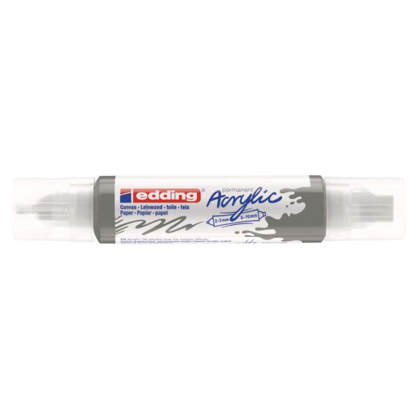 Akrilni marker E-5400 double-liner sa dva vrha antracit Edding