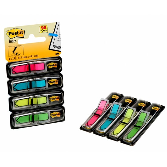 Post-it index 684ARR4 strelice, 24 listića x 4 neon boje 3M