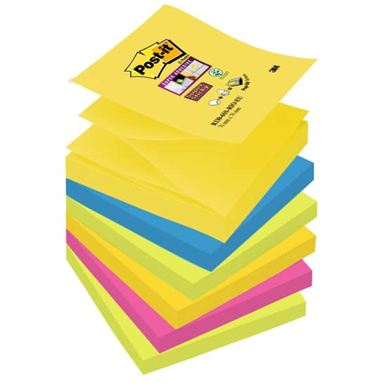 Post-it refil Z-Note RIO, 76x76mm, 90 listova, 6-pack 3M