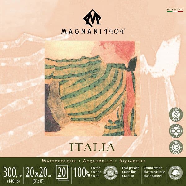 Blok MAGNANI ITALIA 20x20cm / 300gr / 20L (M4202010) (MAGNANI)