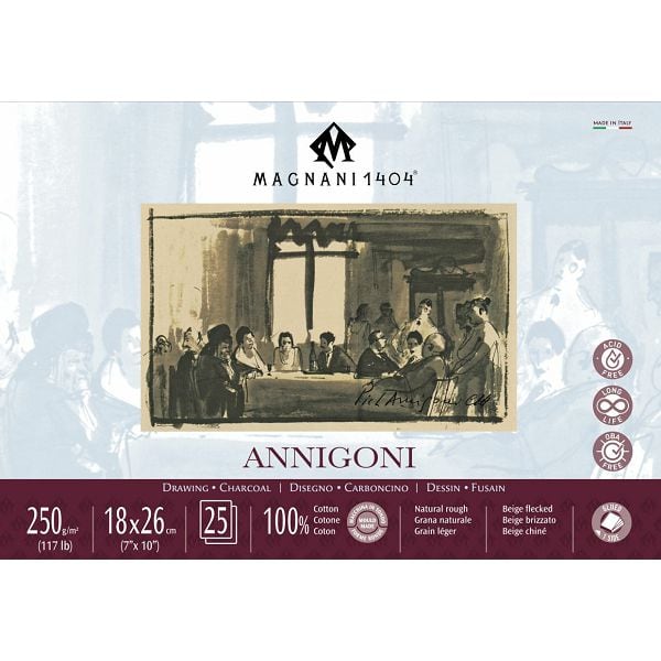 Blok MAGNANI ANNIGONI 18x26cm / 250gr / 25L (M2182601) (MAGNANI)