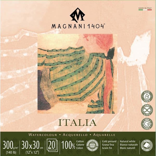 Blok MAGNANI ITALIA 30x30cm / 300gr / 20L (M4303011) (MAGNANI)