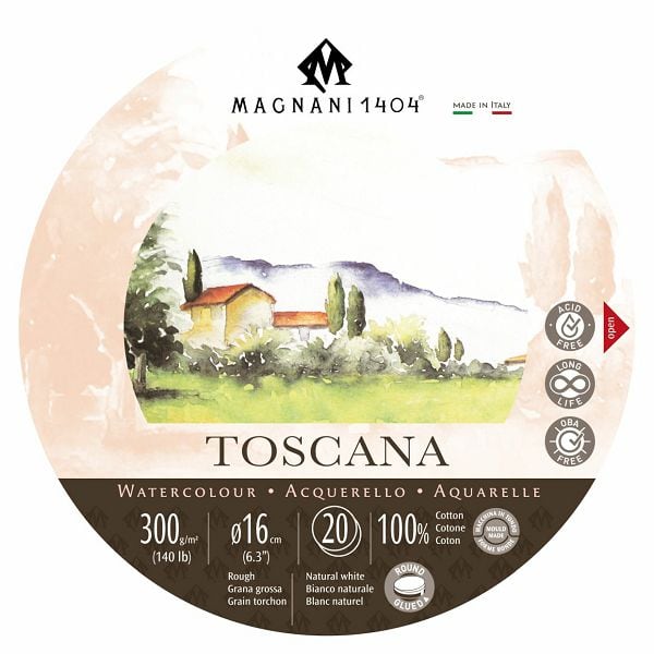 Blok MAGNANI TOSCANA Ø16cm / 300gr (M4300016) (MAGNANI)