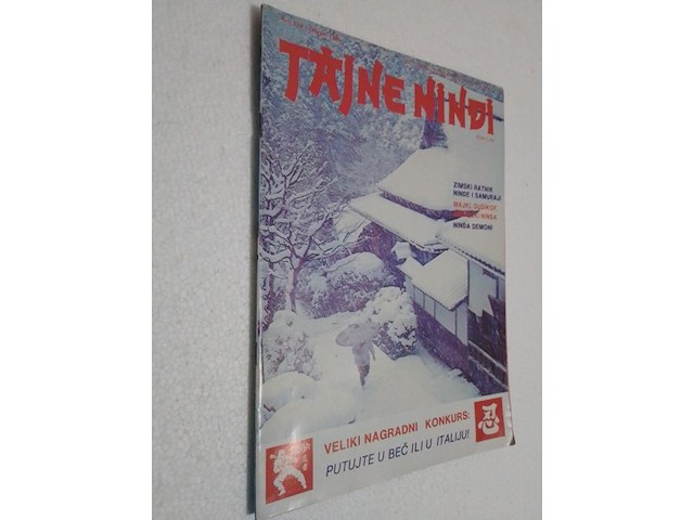 TAJNE NINĐI, BROJ 19/FEBRUAR 1990.-PRVI YU MAGAZIN ZA N