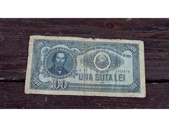 RUMUNIJA 100 LEU 1952