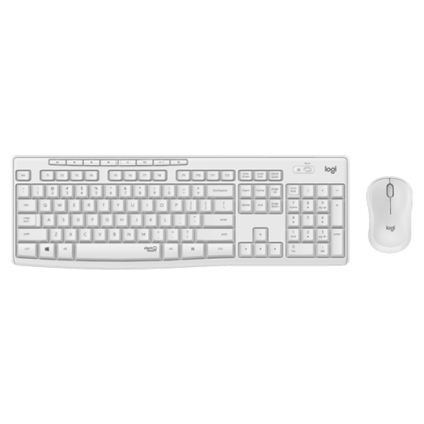 Tastatura + Mis Logitech MK295 Silent Wireless Desktop Off White US 920-009824