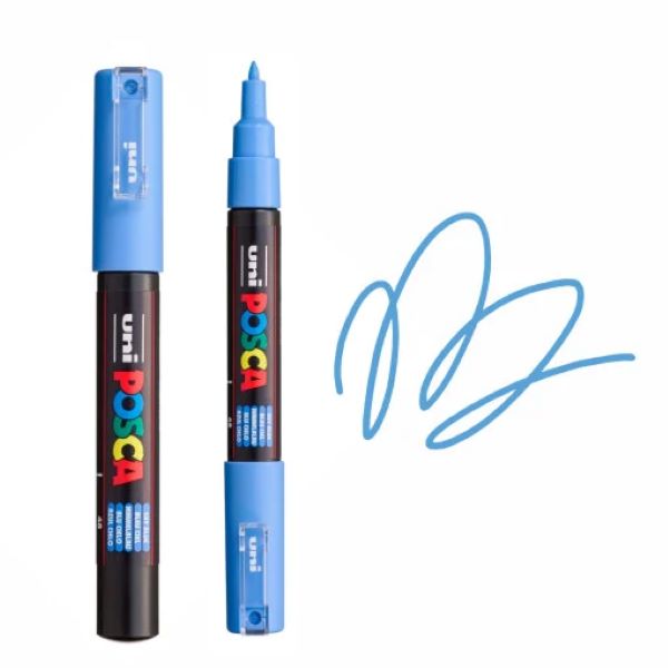 POSCA UNI MARKER PC-1M PLAVI NEBO 48 SKY BLUE POSCA 0.7MM