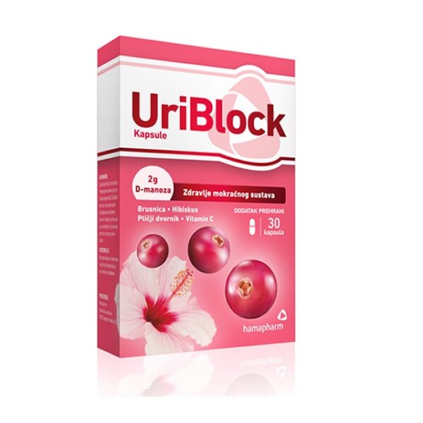 UriBlock kapsule za zdravlje urinarnog sistema, 30kom