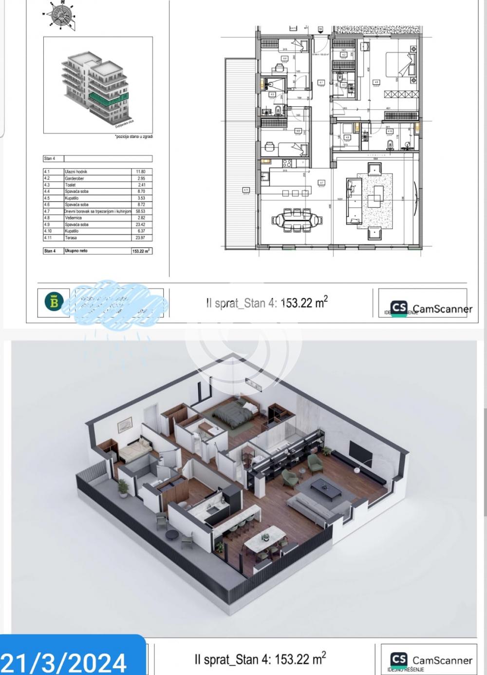 stan 153m2, Vracar, Stojana Protica ID#1041 766.100 €