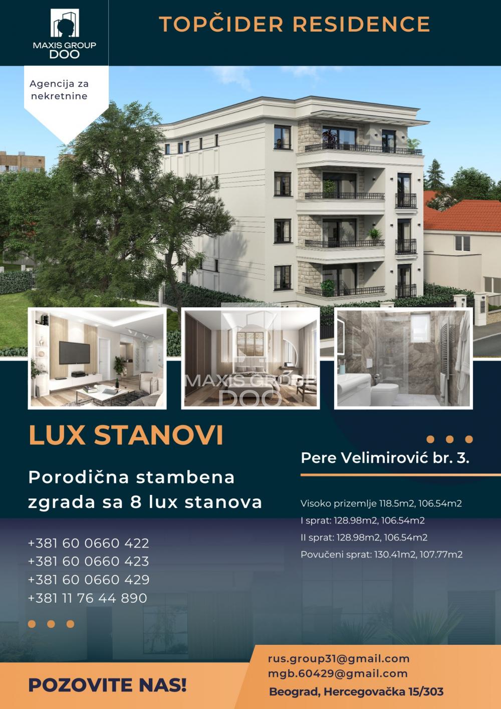 LUX stanovi Topčider Residence ID#1082 333.999 €