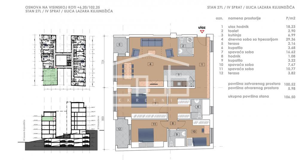 Novogradnja, stan na Banovom brdu, lux! ID#1041 318.000 €