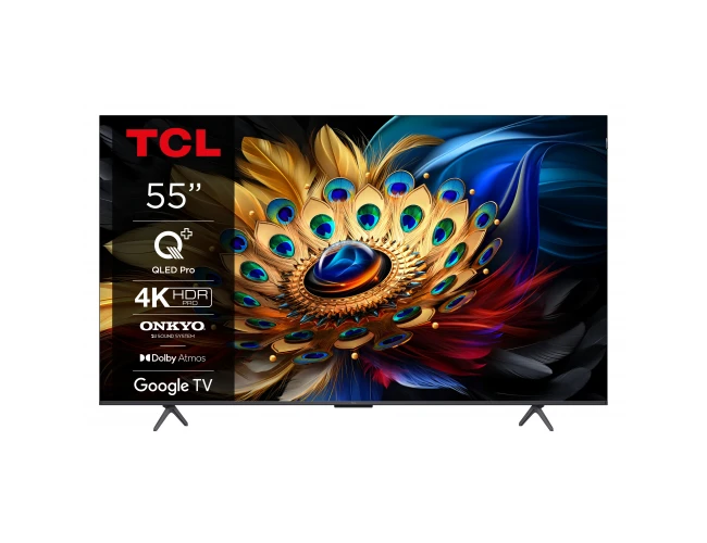 TCL 55C655 Smart TV 55" 4K Ultra HD DVB-T2 QLED Google TV