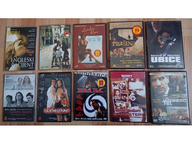 DVD Filmovi Lot 10 kom.