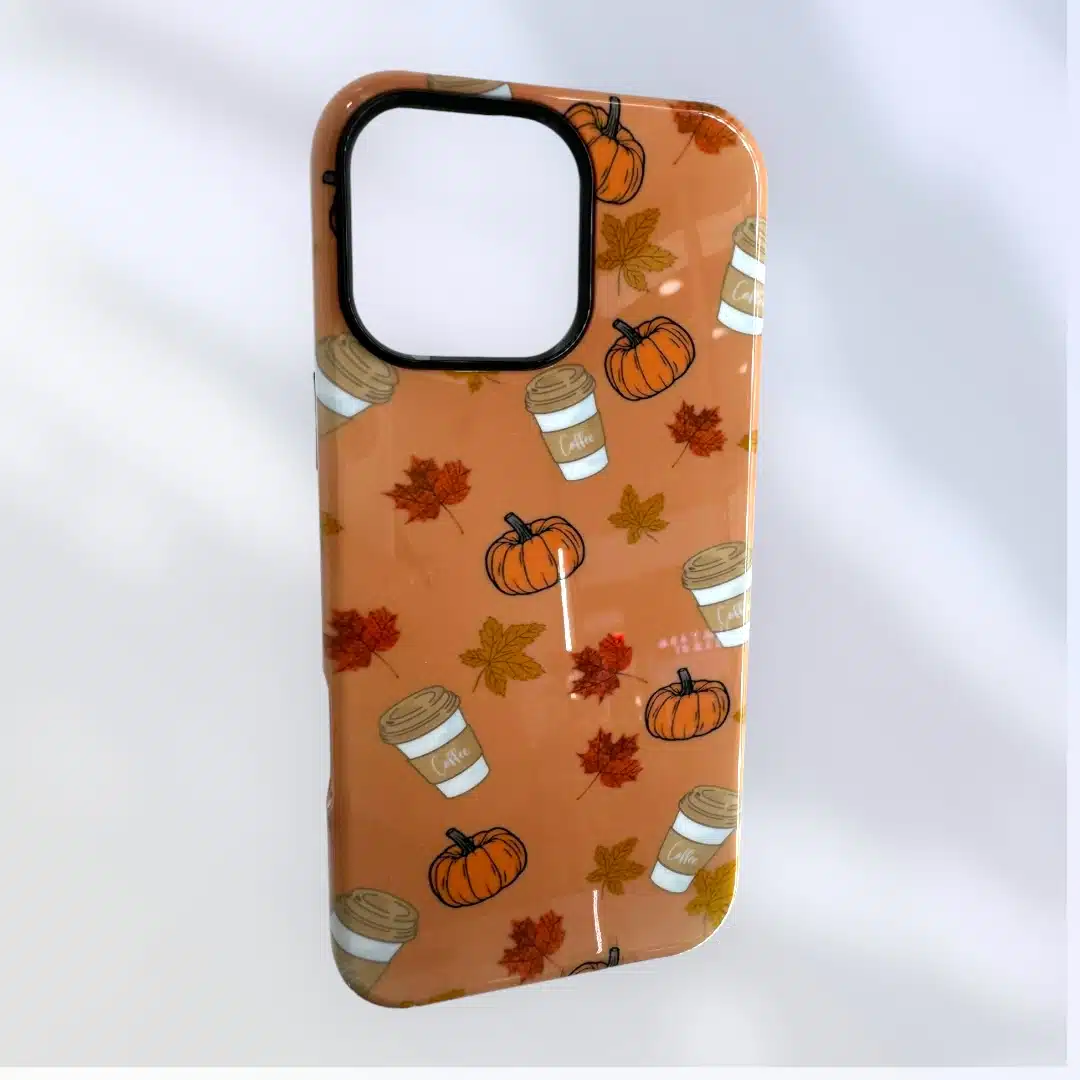 Maska Glossy Print za iPhone 16 pro max pumpkin