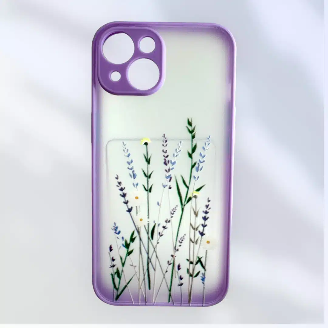 Maska matte print za iPhone 13 lavanda ljubicasta