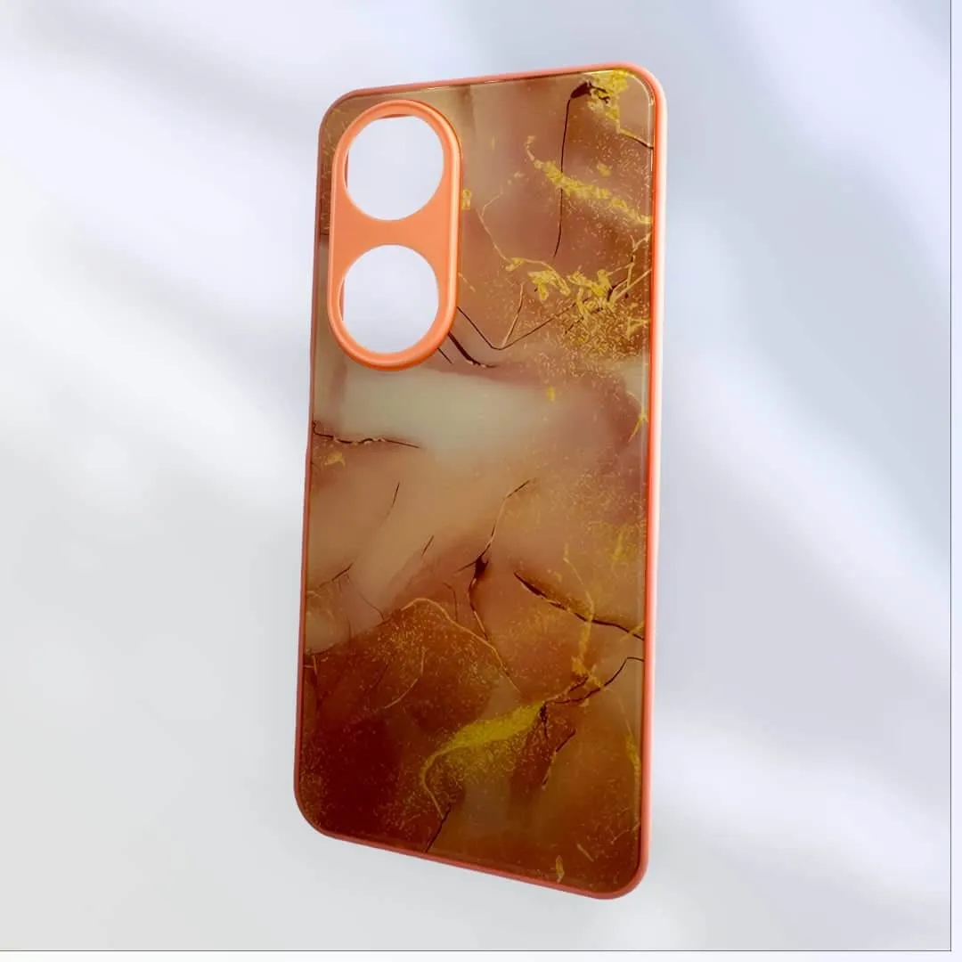 Maska Marble Glass za Honor X7b roze