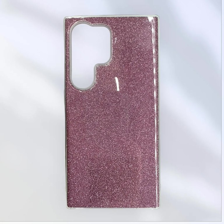 Maska Crystal Dust za Samsung S24 ultra roze