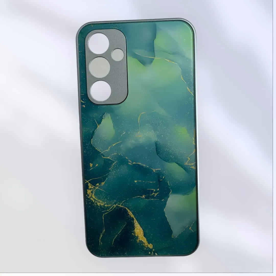 Maska Marble Matte za Samsung A14 svetloplava