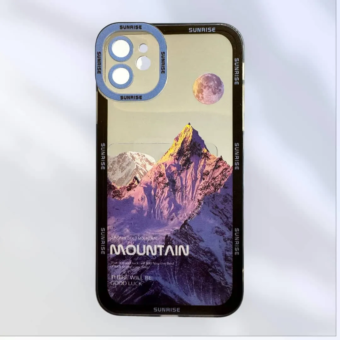 Maska mountain print za iPhone 11 plava