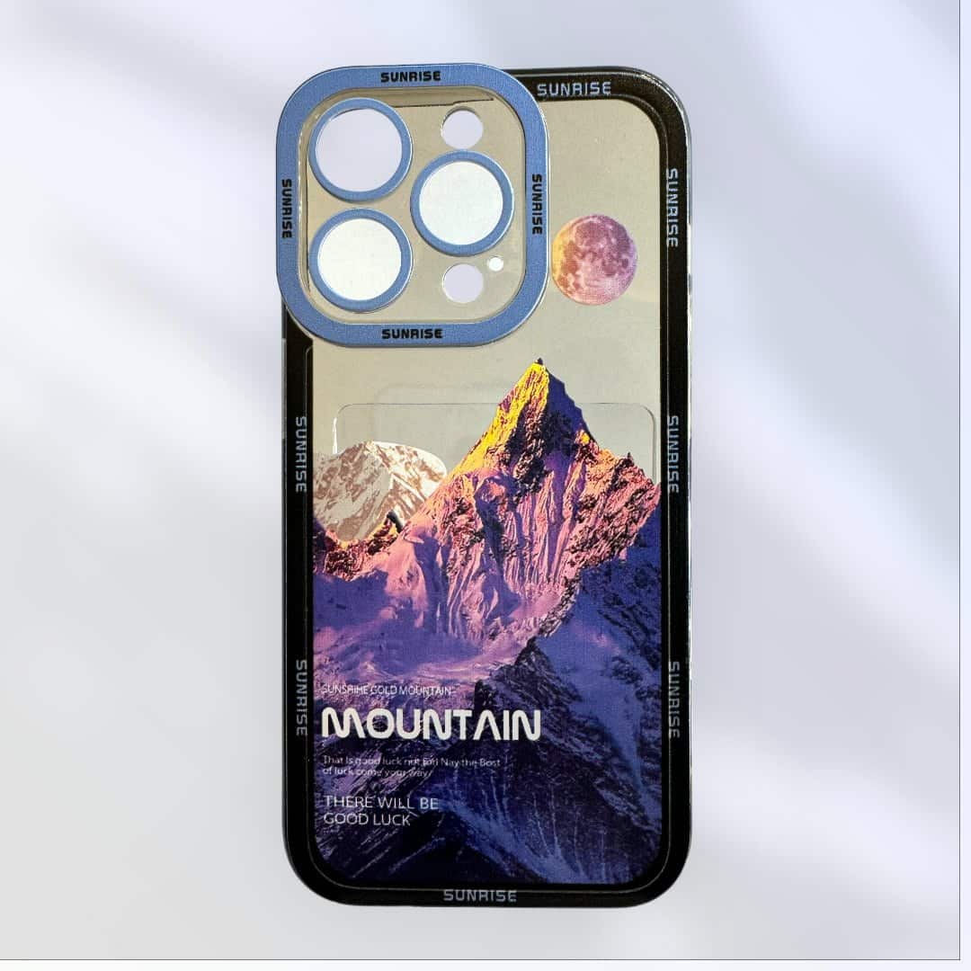 Maska mountain print za iPhone 13 pro plava