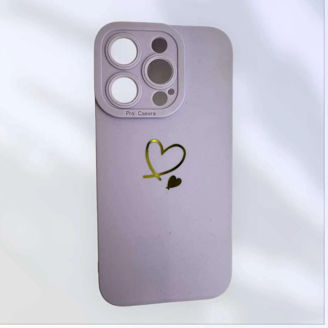 Maska color heart za iPhone 13 pro ljubicasta