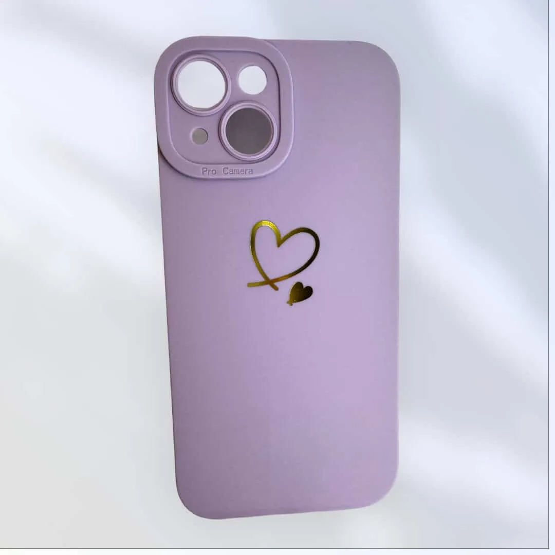 Maska color heart za iPhone 15 plus ljubicasta