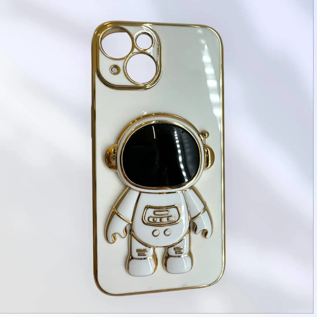 Maska astronaut stand za iPhone 15 bela