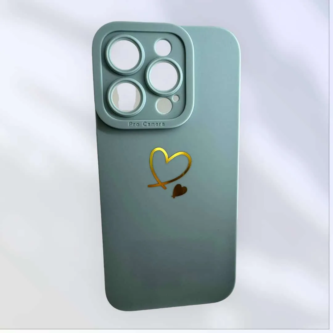 Maska color heart za iPhone 15 pro plava