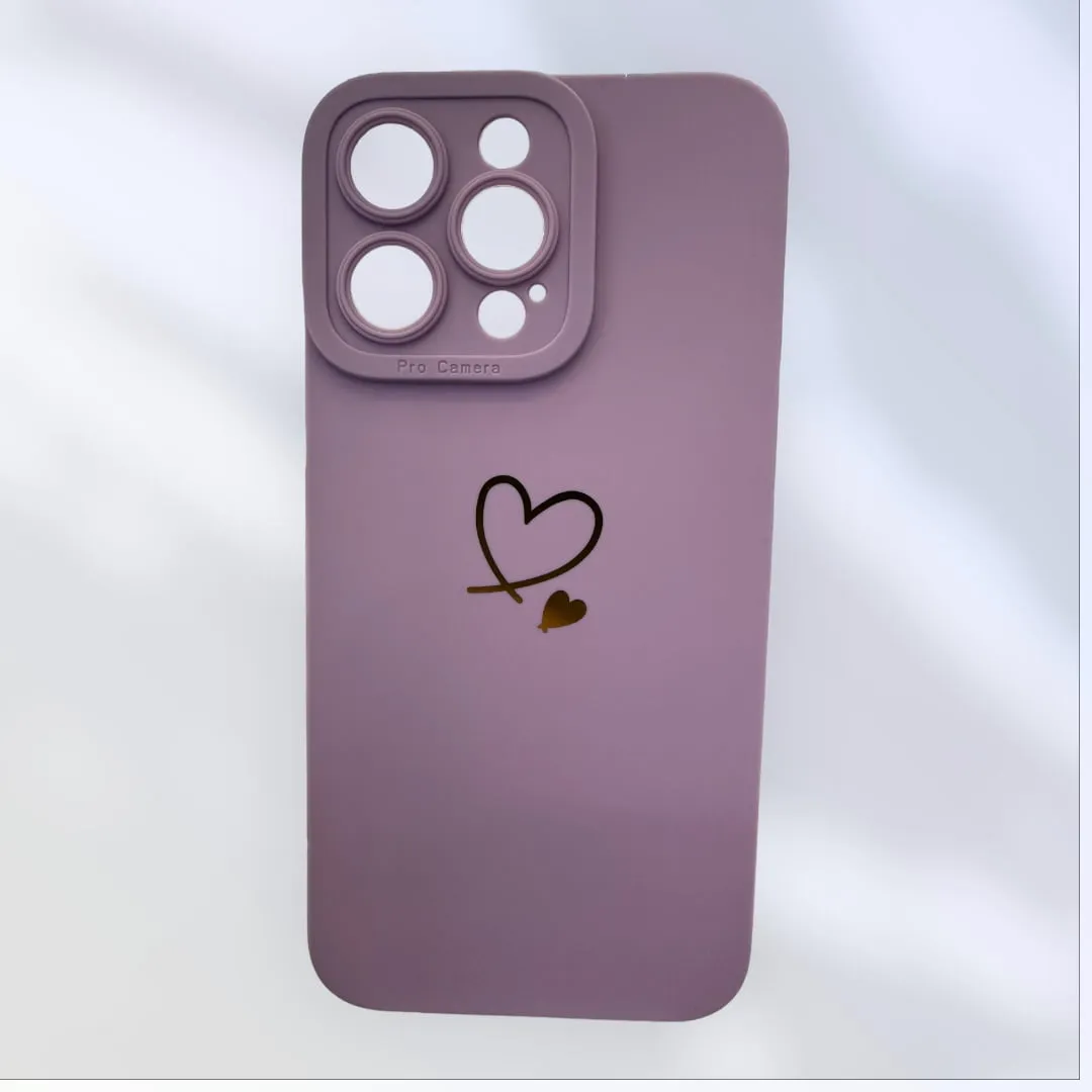 Maska color heart za iPhone 15 pro max ljubicasta