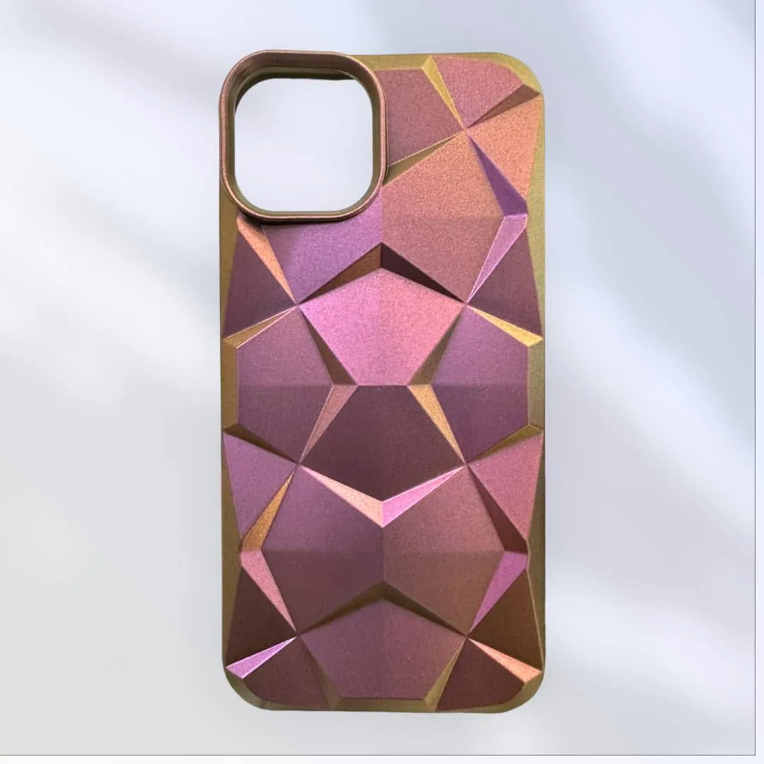 Maska Diamond Cut za iPhone 13 roze